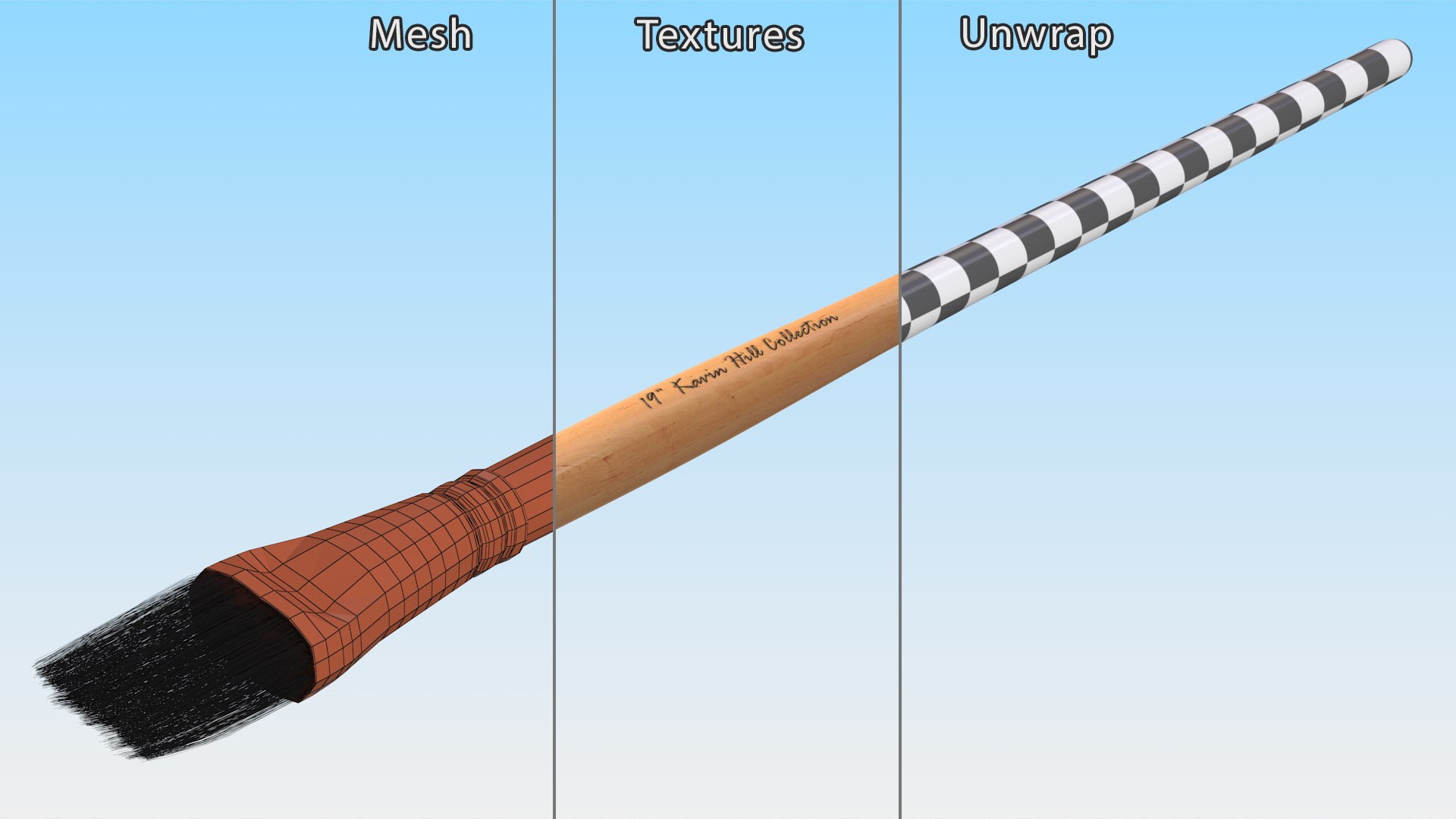 3D Artist Paint Flat Brush - TurboSquid 2224724