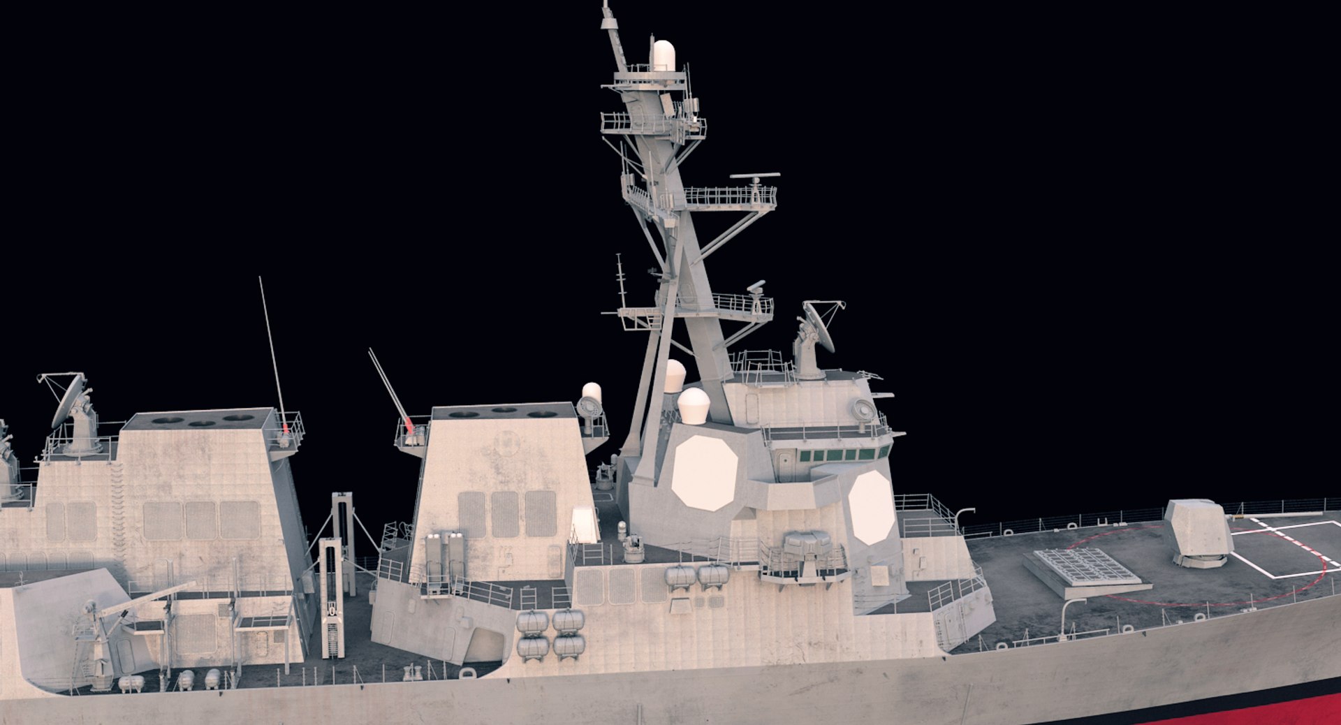 3d model 2 uss bainbridge