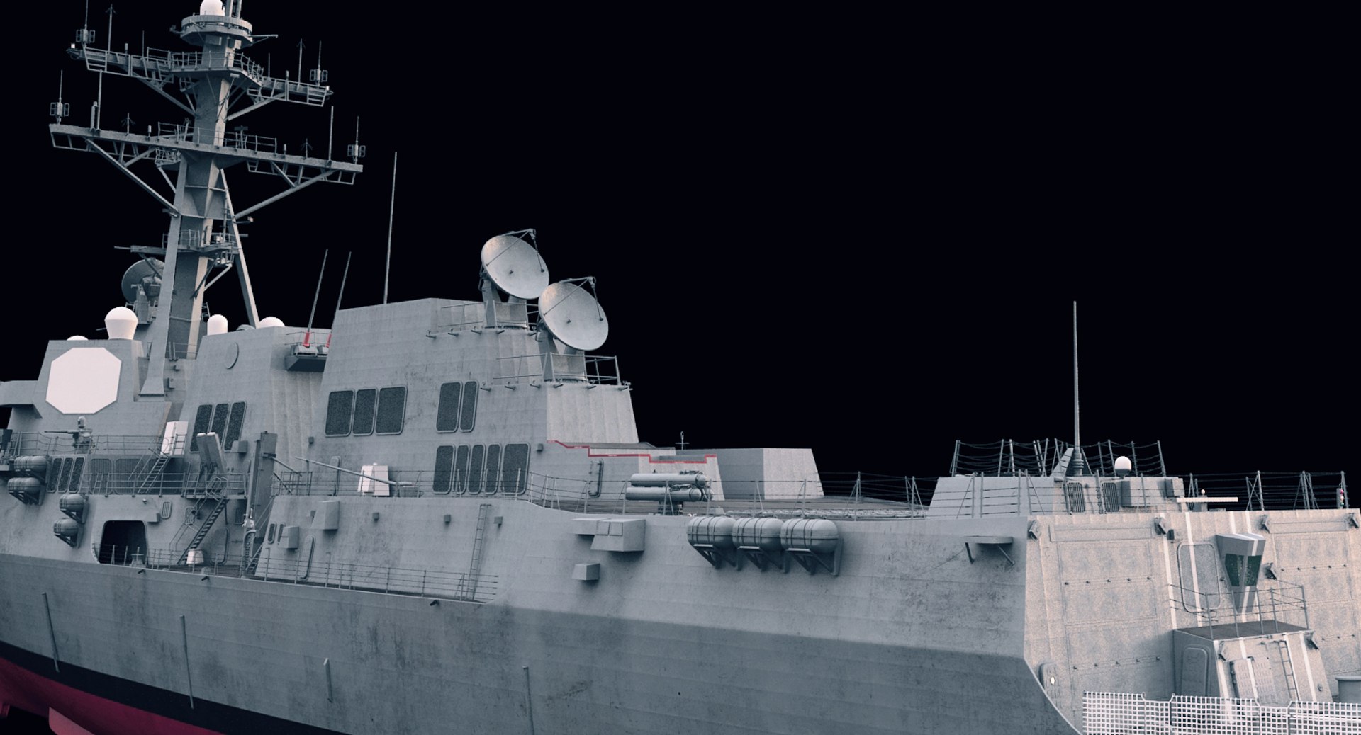 3d model 2 uss bainbridge