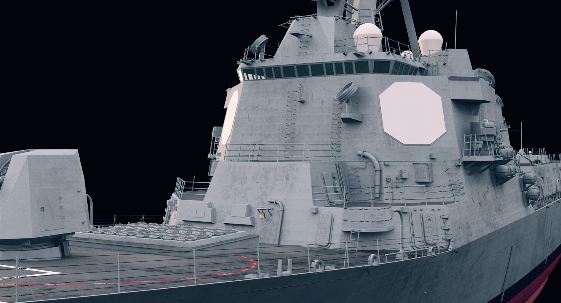 3d model 2 uss bainbridge