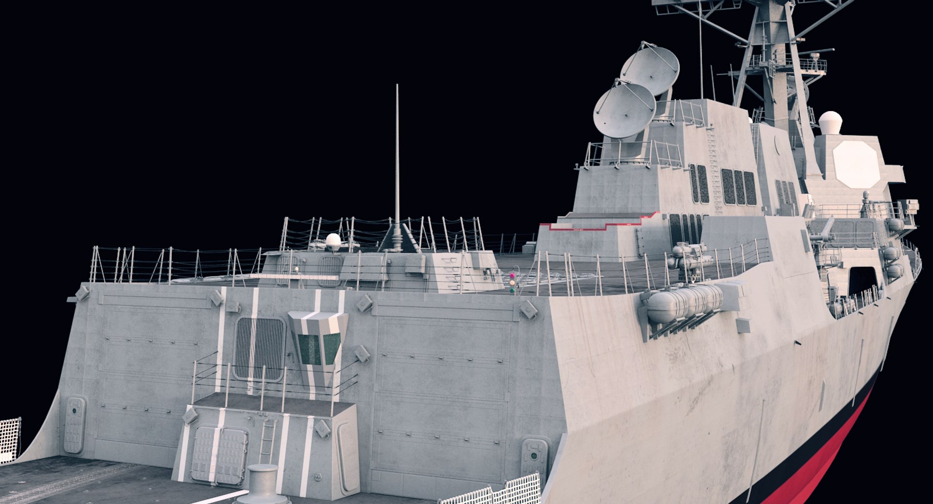 3d model 2 uss bainbridge