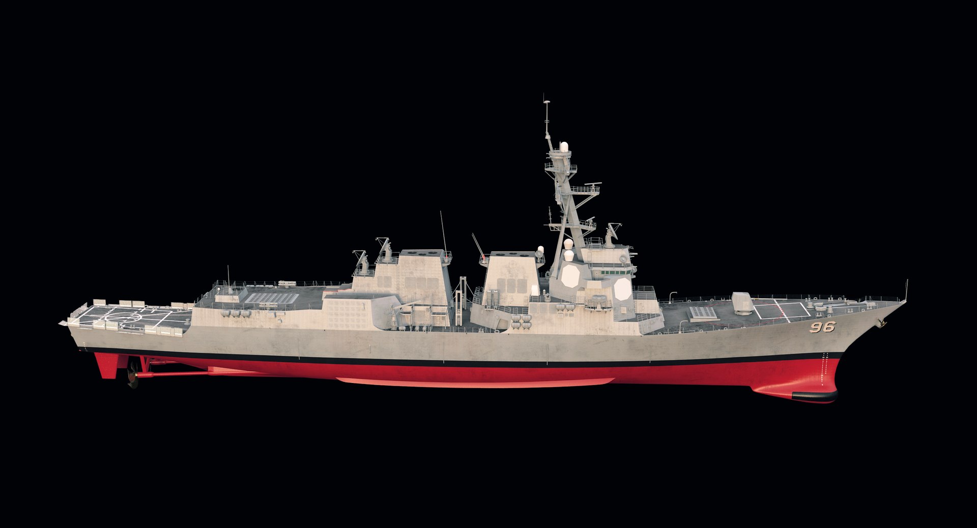 3d model 2 uss bainbridge