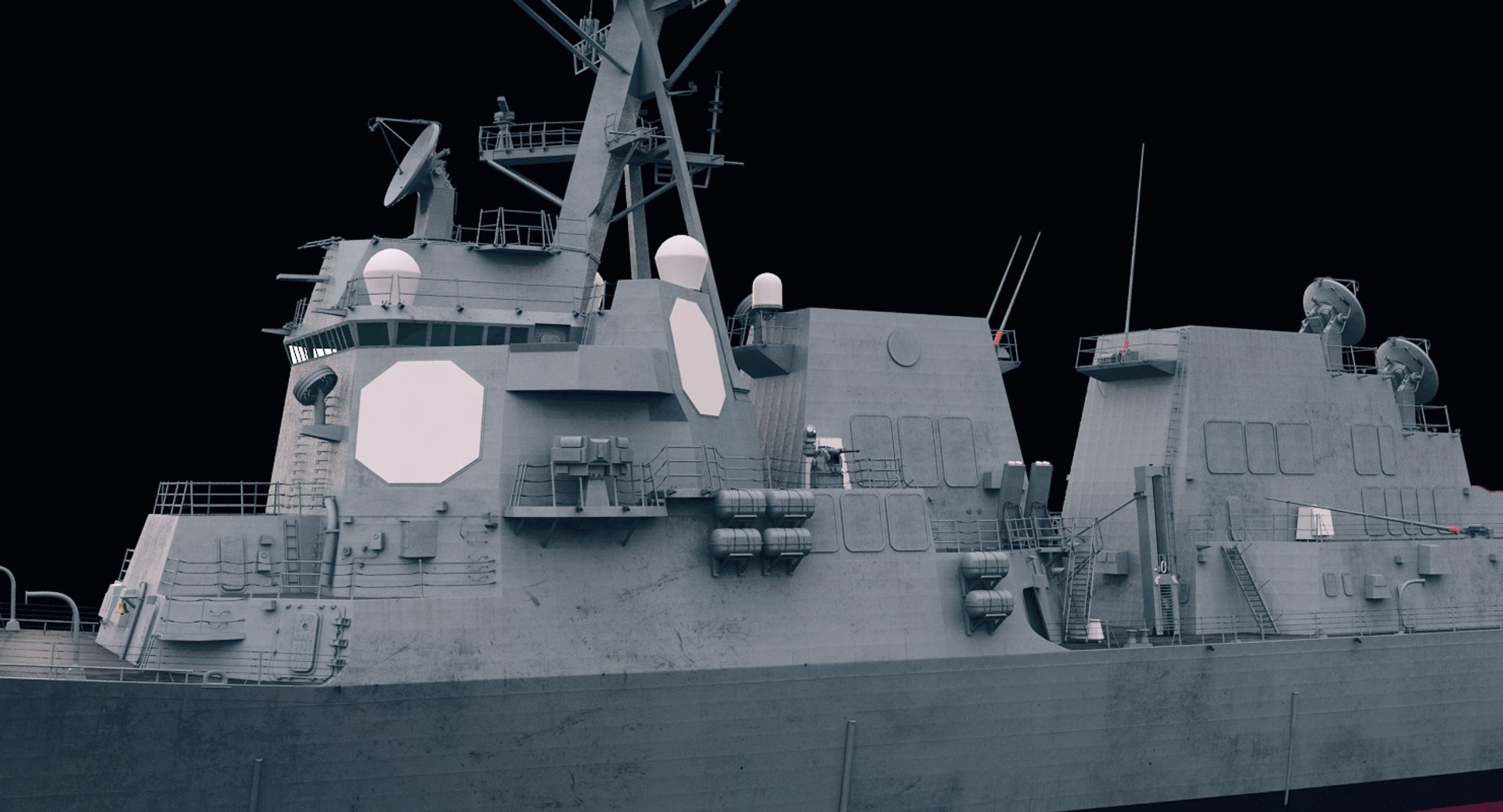 3d model 2 uss bainbridge