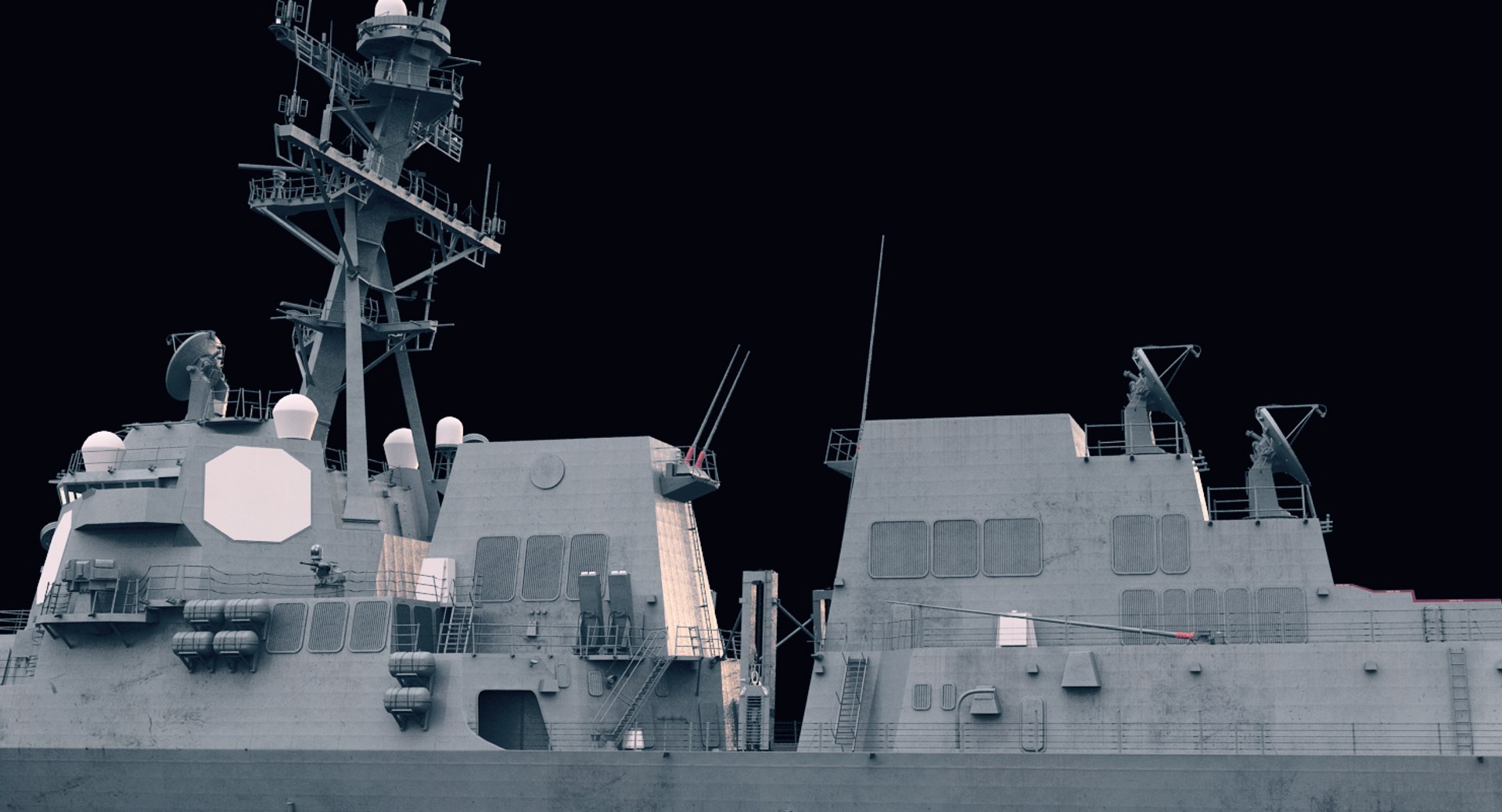 3d model 2 uss bainbridge