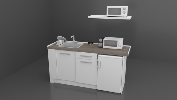 Simple Kitchen 3D - TurboSquid 1716460