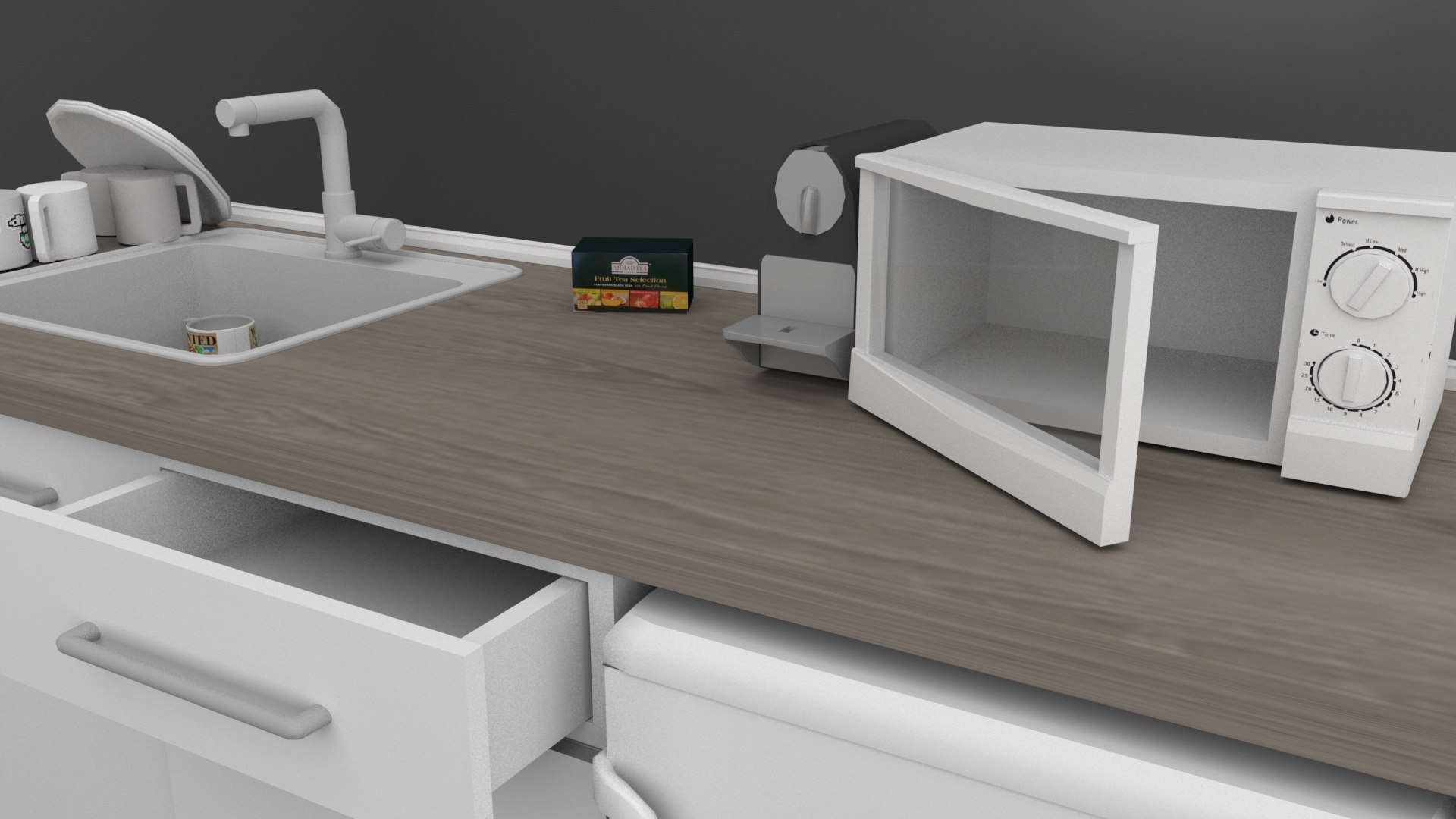 Simple Kitchen 3D - TurboSquid 1716460
