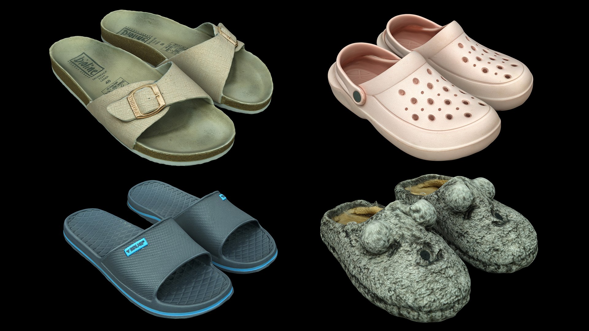Shoes Slippers Collection 20 Model - TurboSquid 1761240