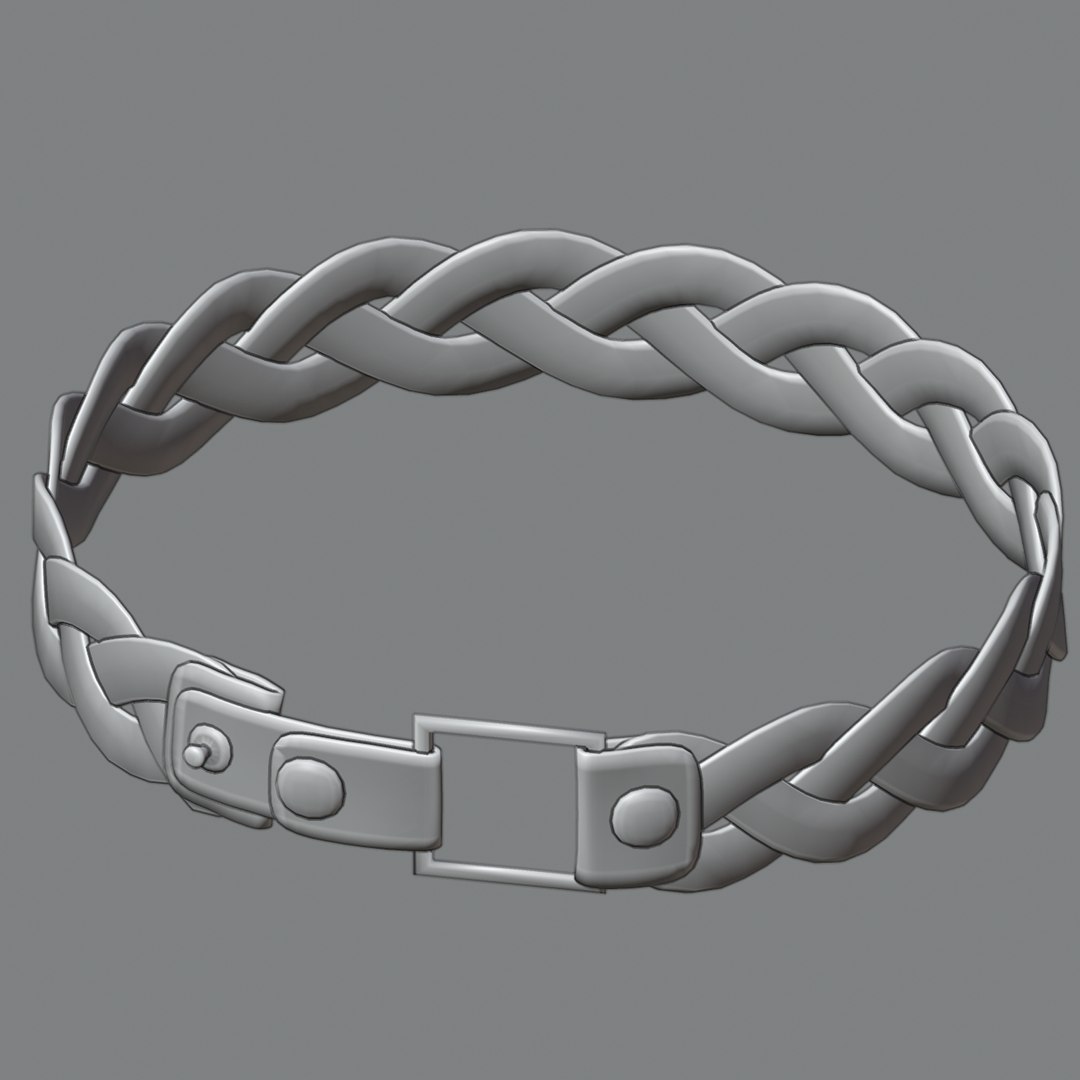 3D Braided bracelet - TurboSquid 2081657