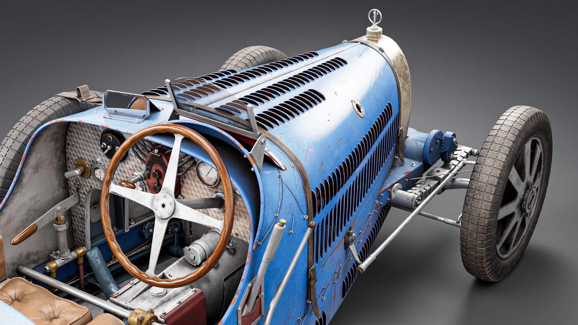 1925 Bugatti Type-35C - Full 3D Asset 3D - TurboSquid 2183530