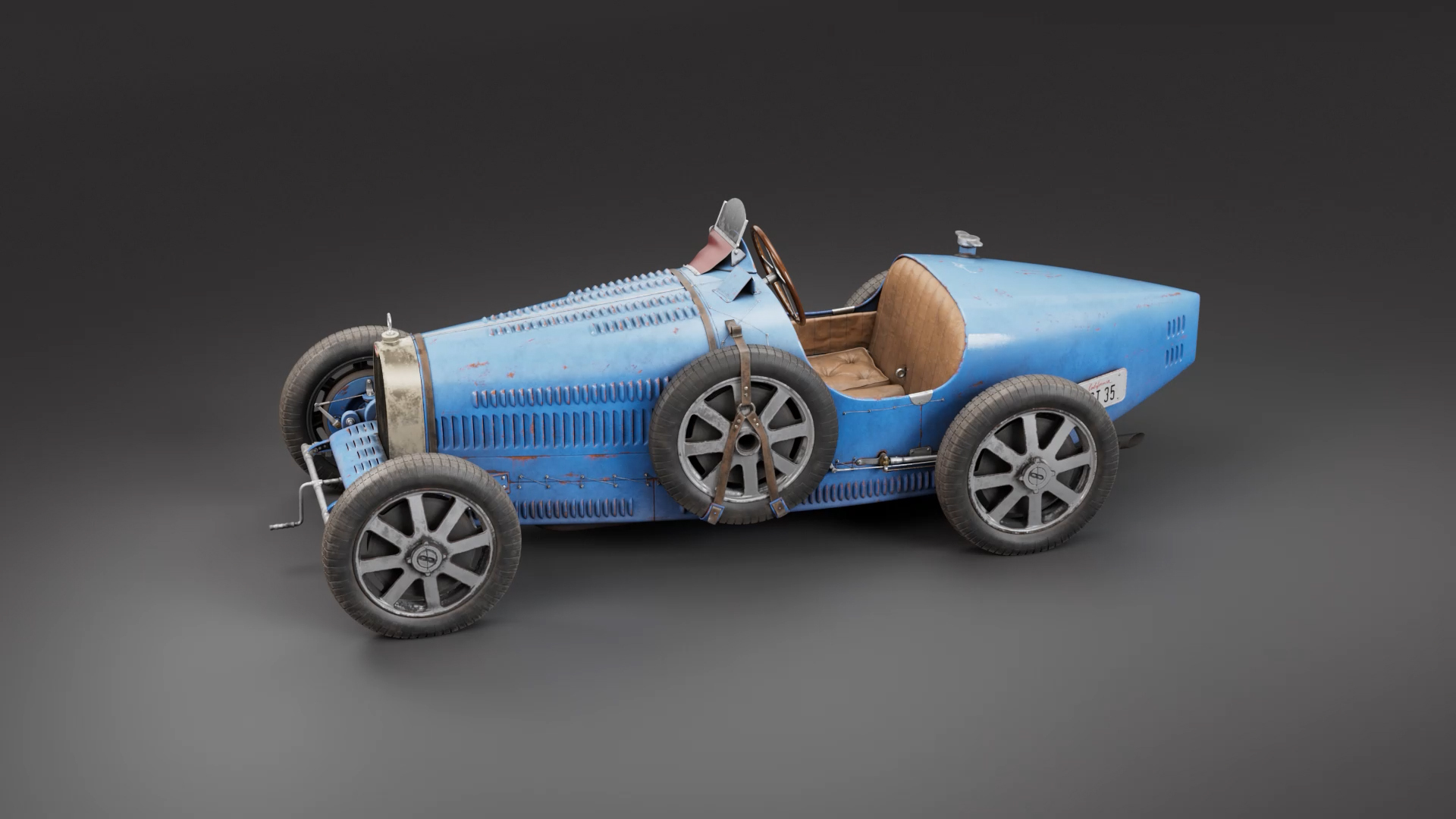 1925 Bugatti Type-35C - Full 3D Asset 3D - TurboSquid 2183530