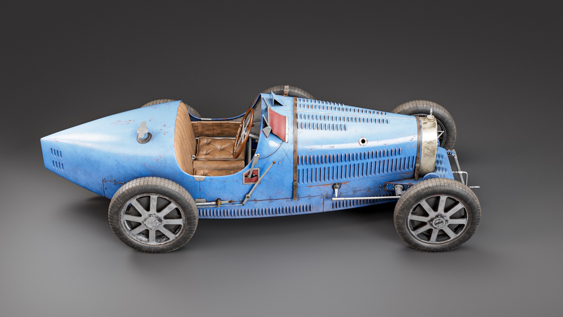 1925 Bugatti Type-35C - Full 3D Asset 3D - TurboSquid 2183530