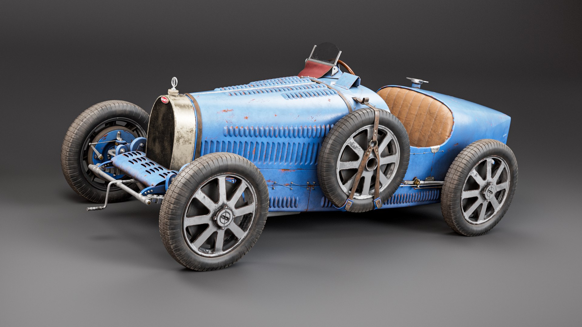 1925 Bugatti Type-35C - Full 3D Asset 3D - TurboSquid 2183530