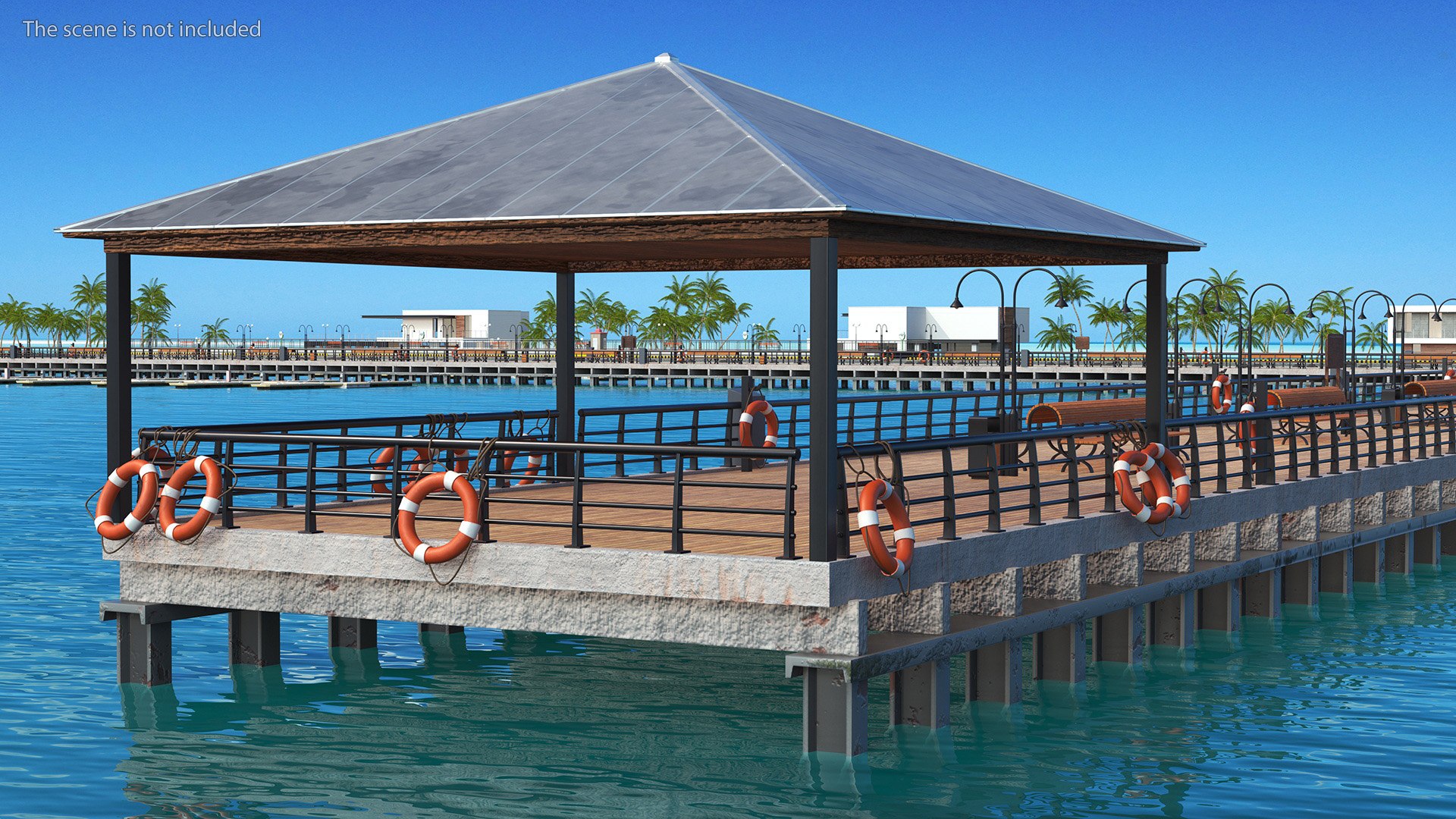 Walking Beach Pier 3D Model - TurboSquid 2267795
