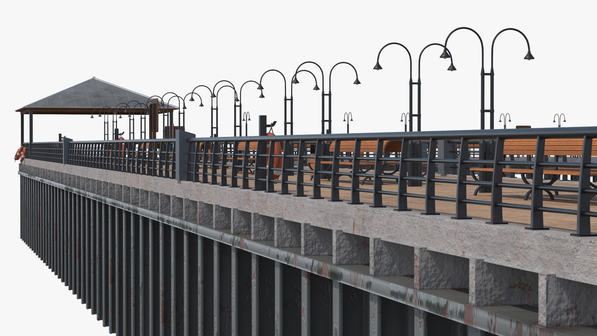 Walking Beach Pier 3D Model - TurboSquid 2267795