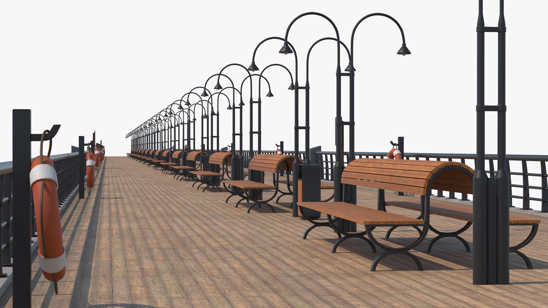 Walking Beach Pier 3D Model - TurboSquid 2267795