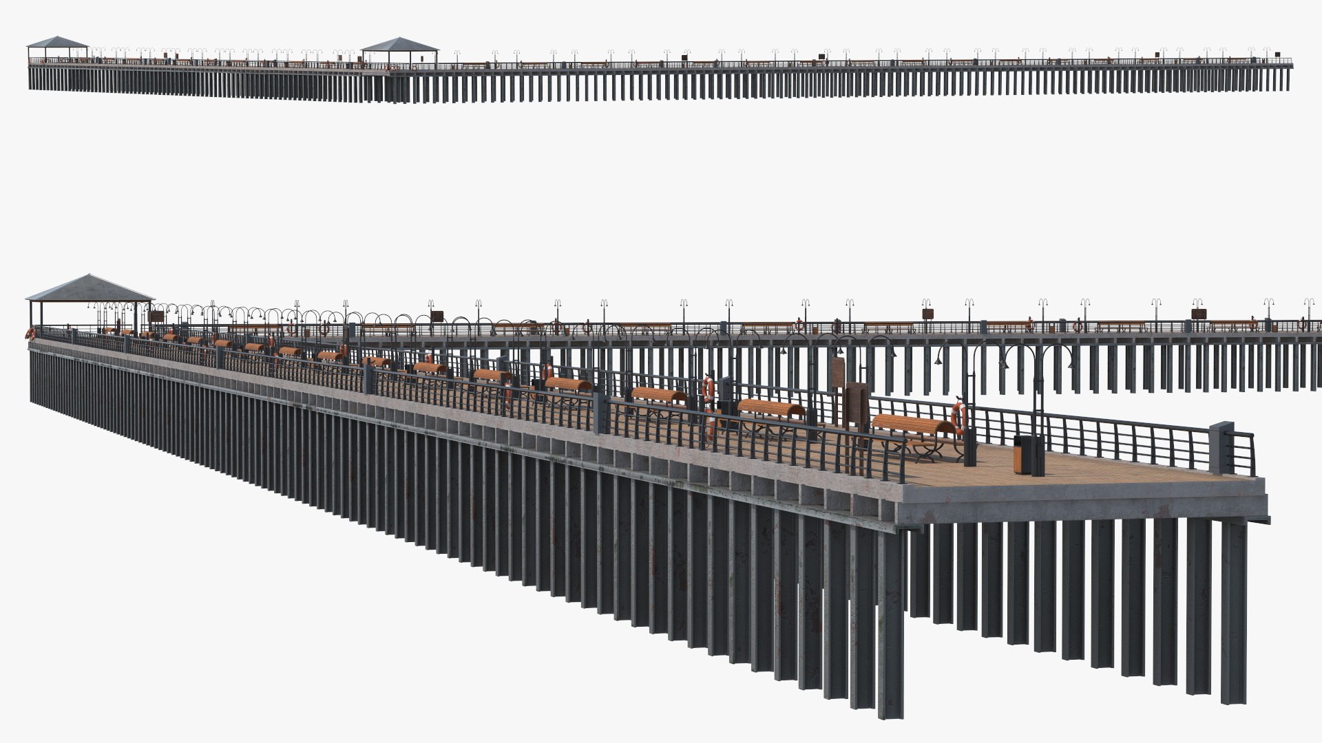 Walking Beach Pier 3D Model - TurboSquid 2267795