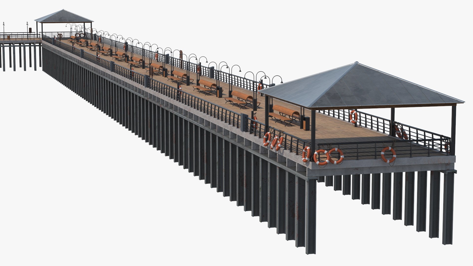 Walking Beach Pier 3D Model - TurboSquid 2267795