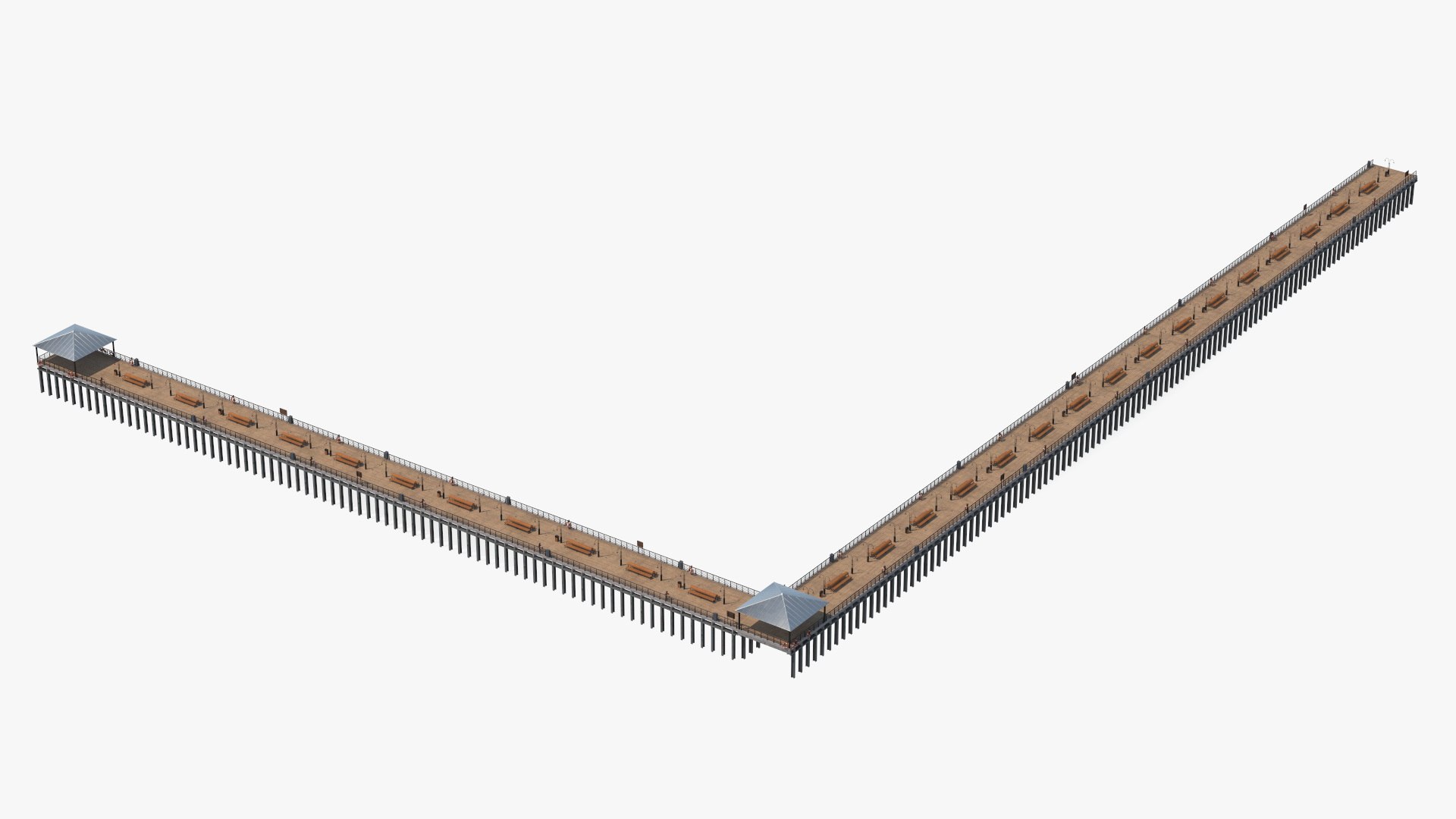 Walking Beach Pier 3D Model - TurboSquid 2267795