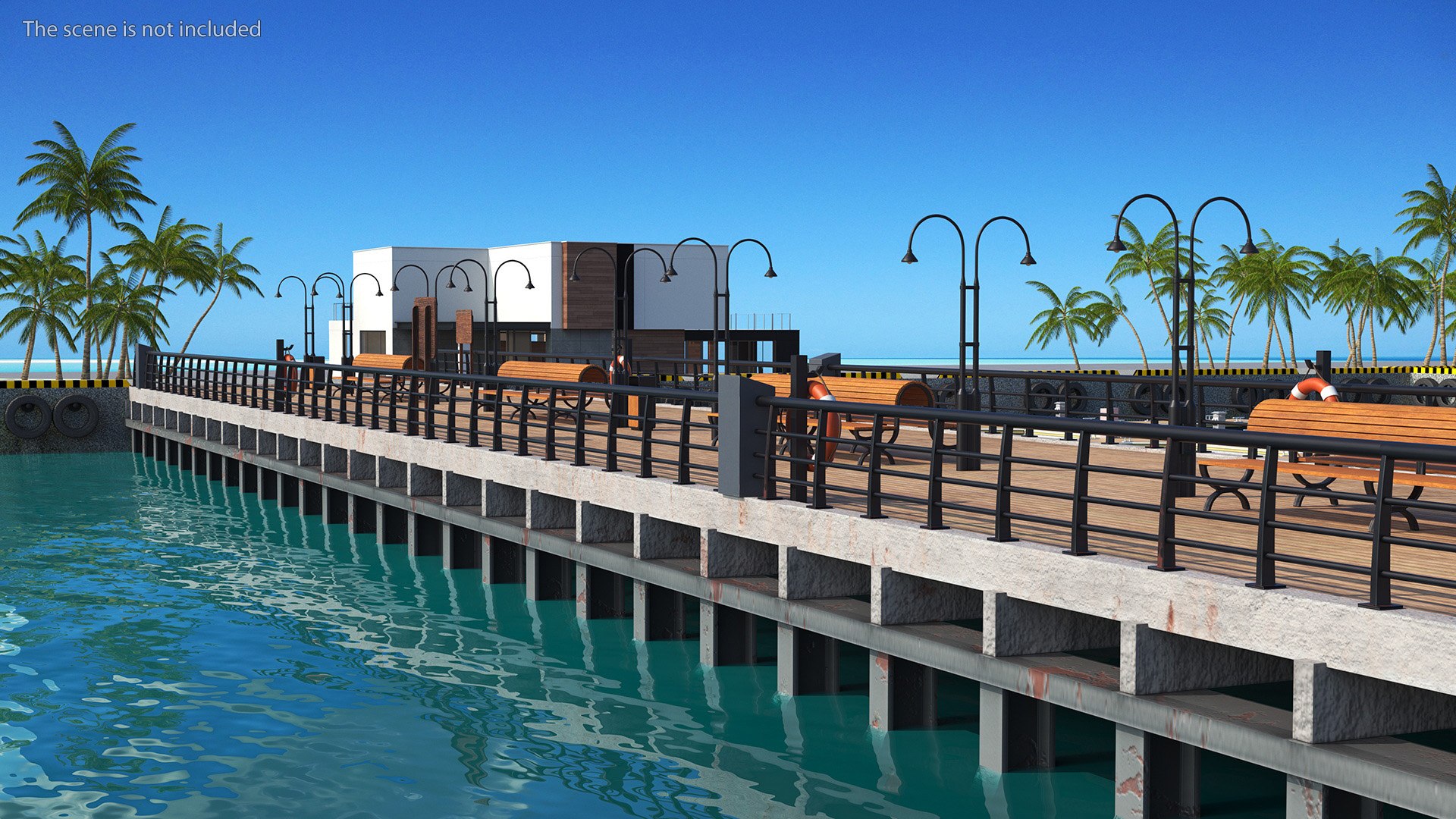 Walking Beach Pier 3D Model - TurboSquid 2267795
