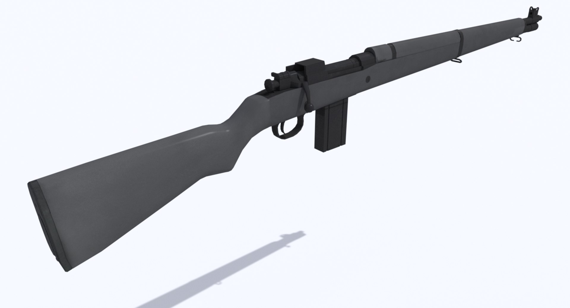 Springfield Rifle Multiple Variations 3d Model