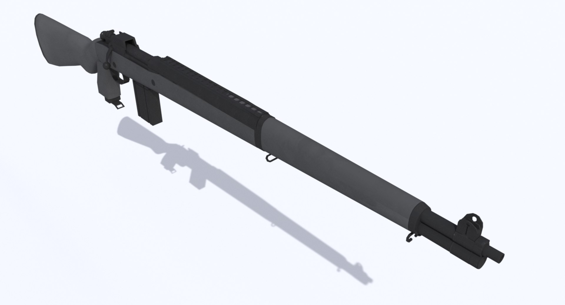 Springfield Rifle Multiple Variations 3d Model
