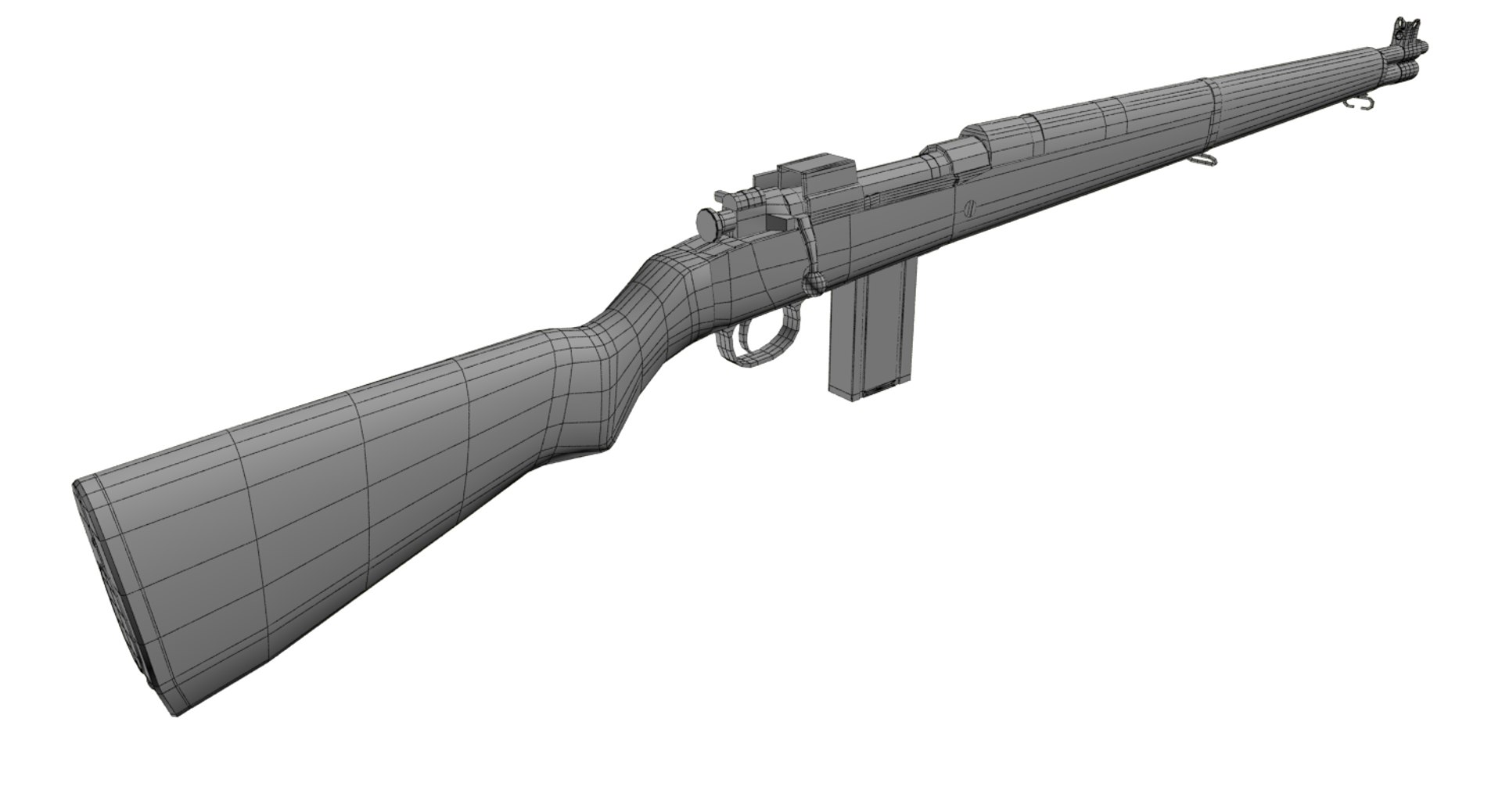 Springfield Rifle Multiple Variations 3d Model