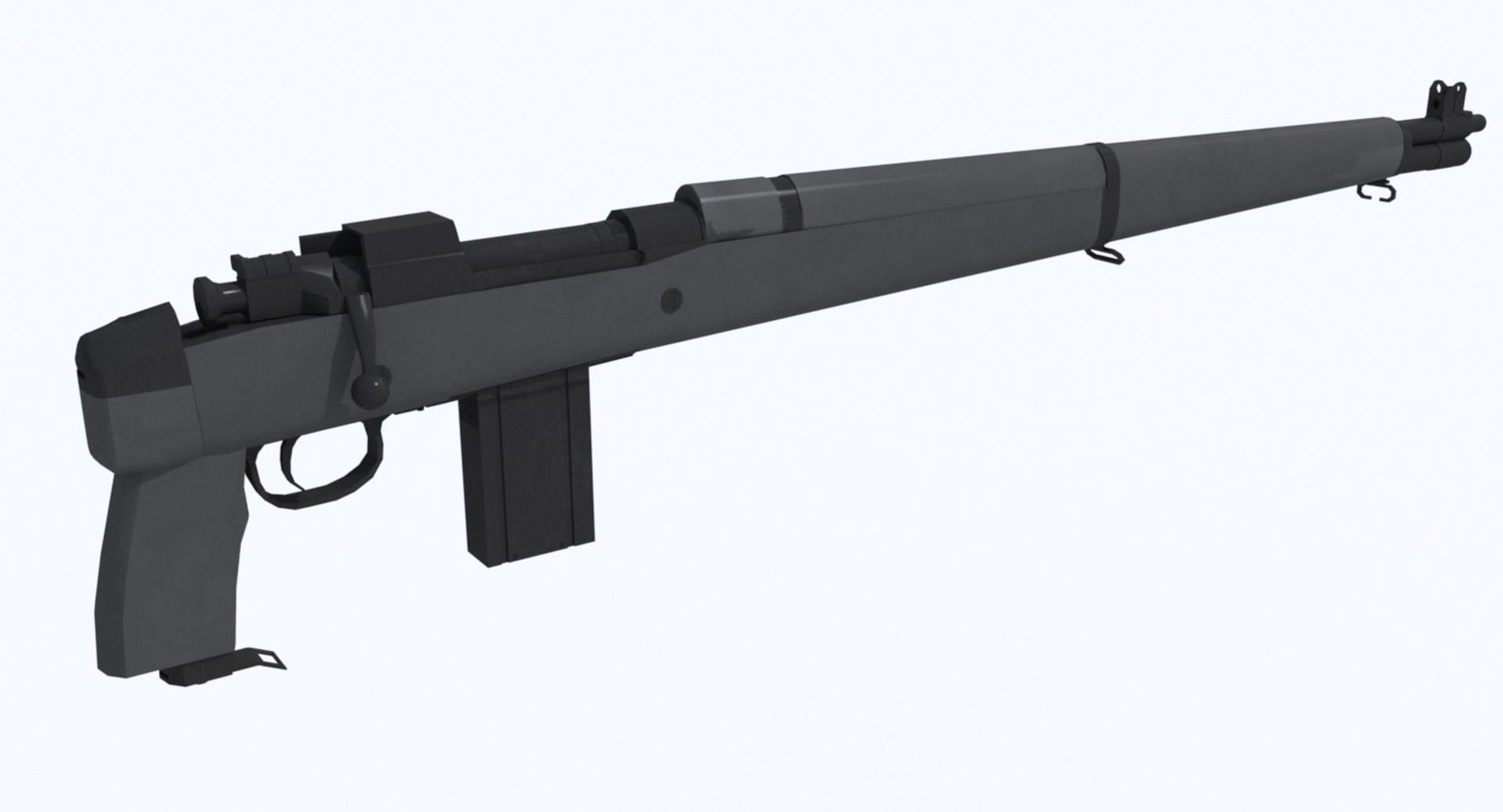 Springfield Rifle Multiple Variations 3d Model
