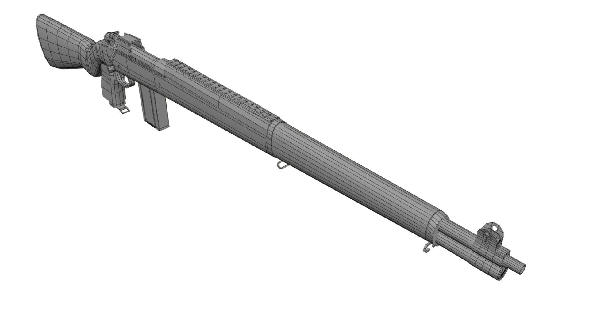 Springfield Rifle Multiple Variations 3d Model