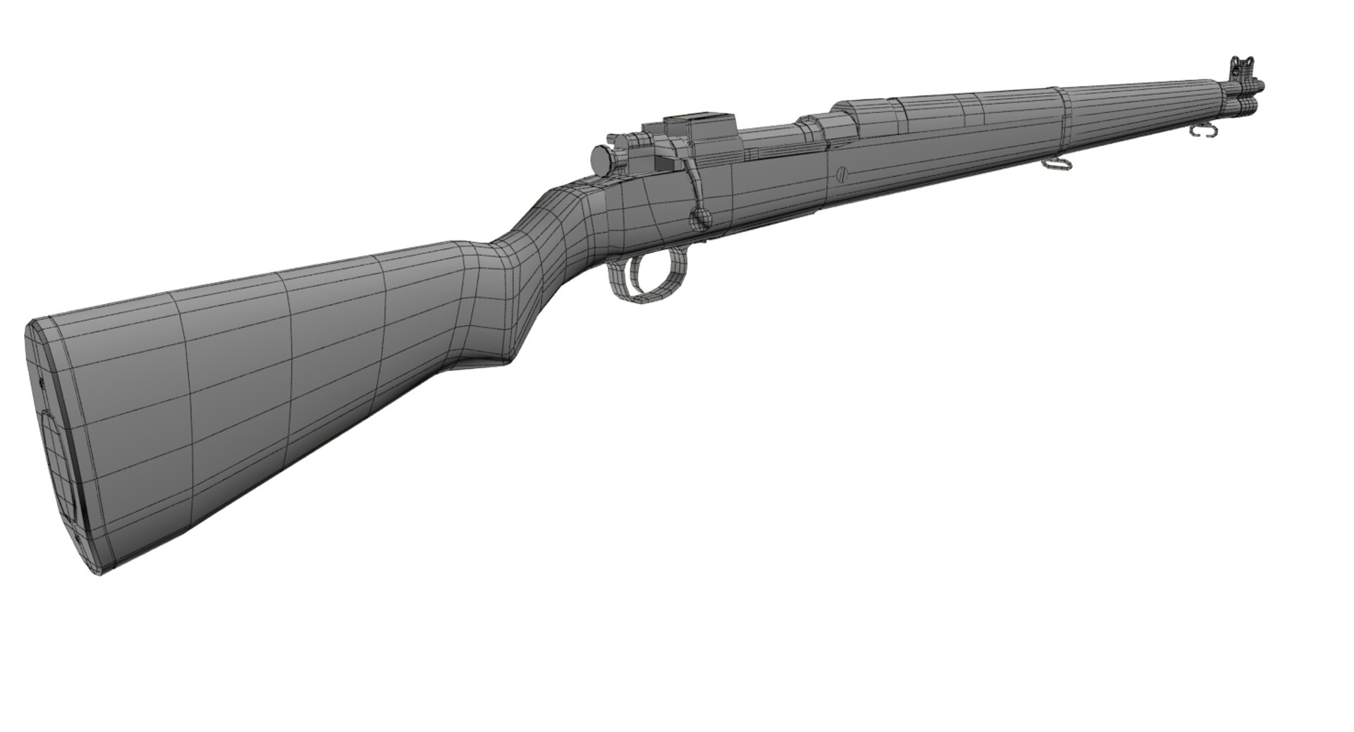 Springfield Rifle Multiple Variations 3d Model