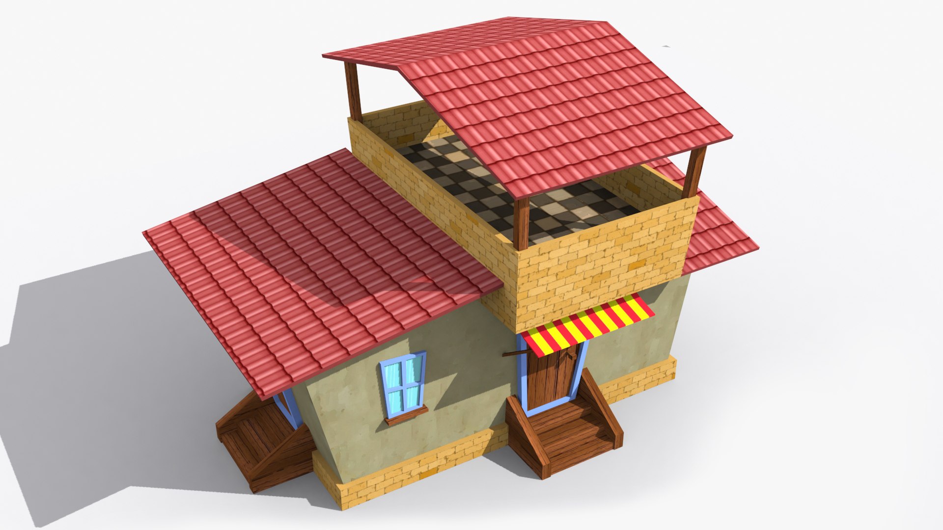 3D Model Cartoon House - TurboSquid 1697067