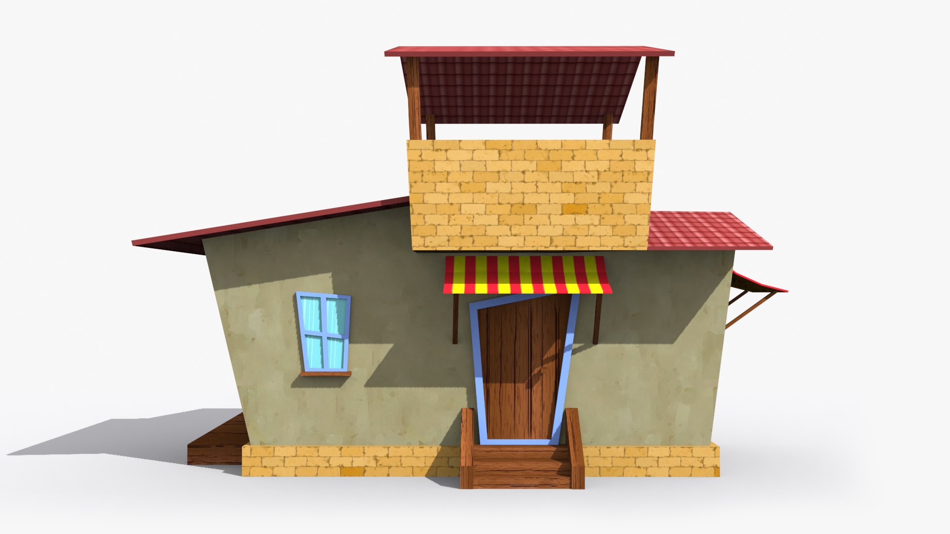3D Model Cartoon House - TurboSquid 1697067