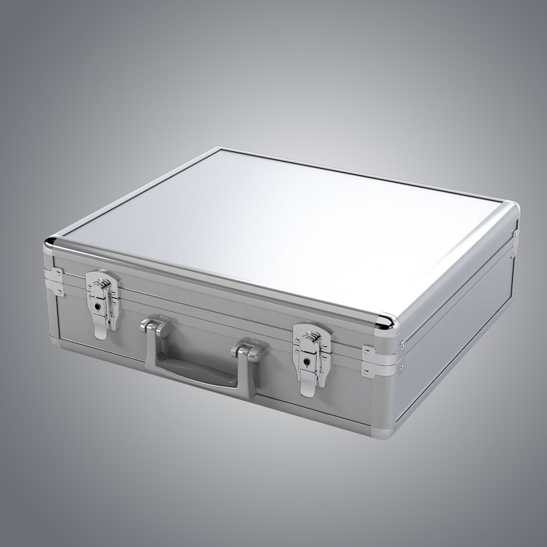 3d aluminum briefcase