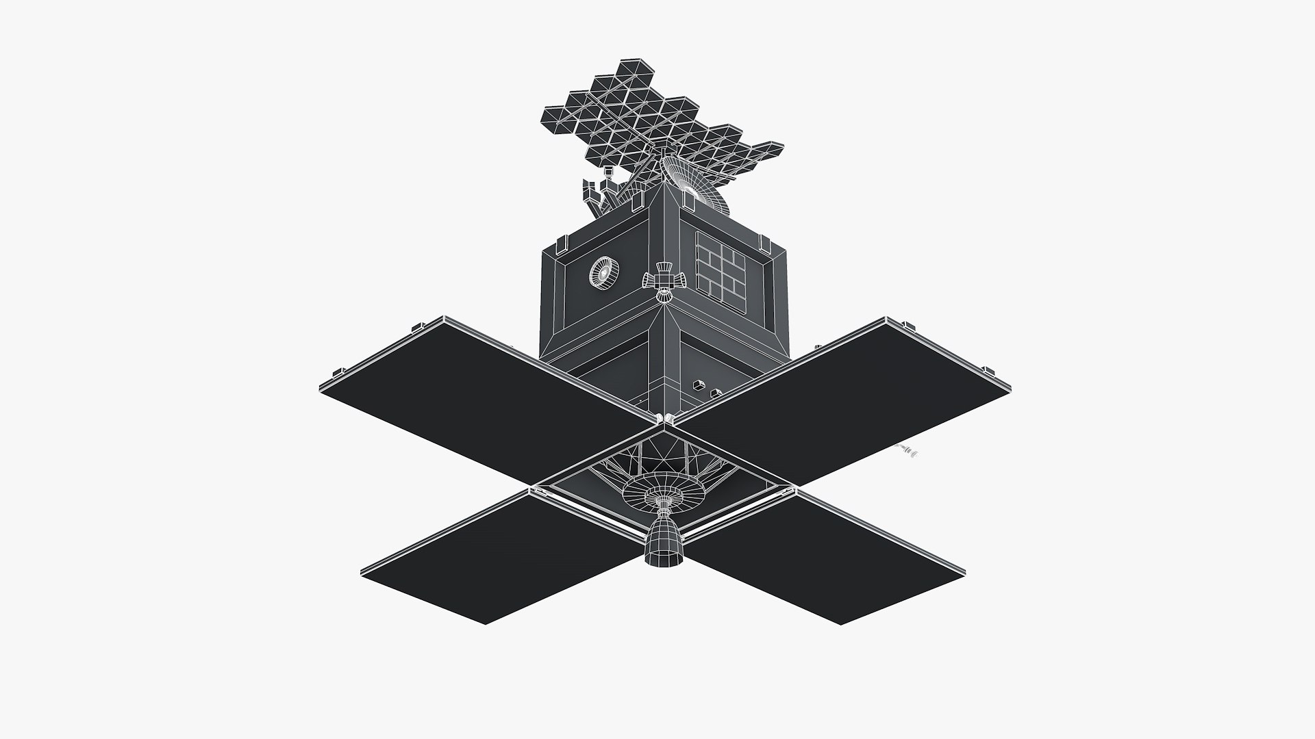 Generic Satellite Solar Model - TurboSquid 1580174