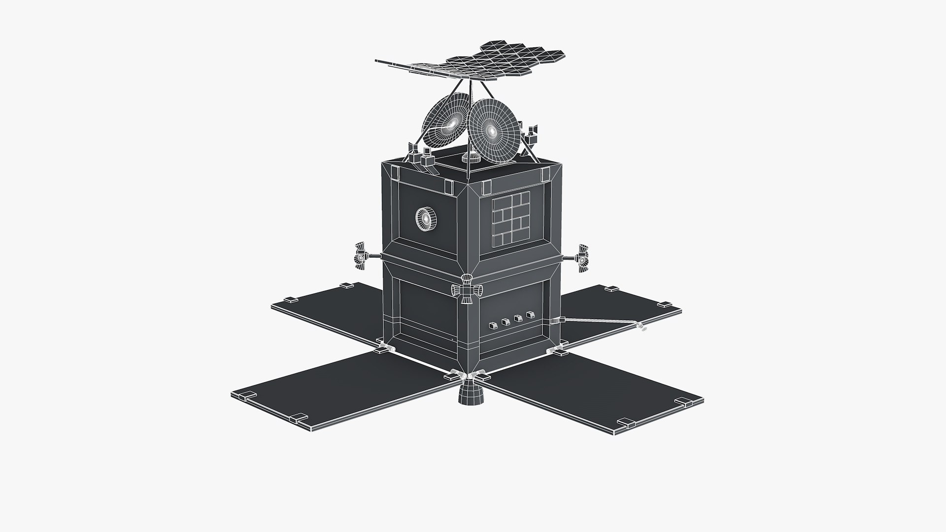 Generic Satellite Solar Model - TurboSquid 1580174