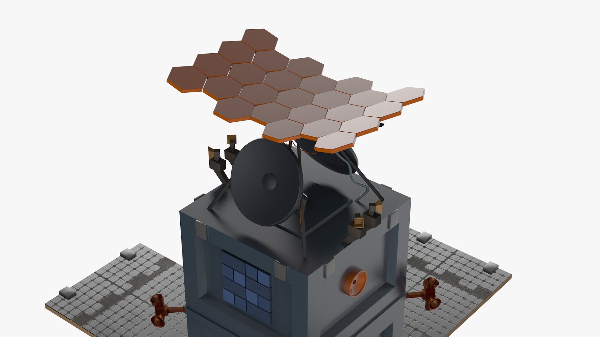 Generic Satellite Solar Model - TurboSquid 1580174