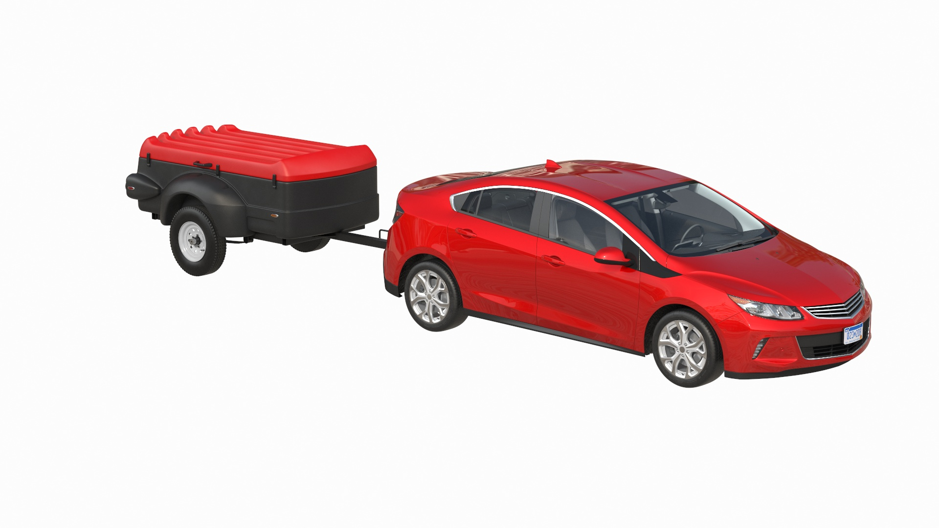 3D Enclosed Mini Cargo Trailer Model - TurboSquid 1603046