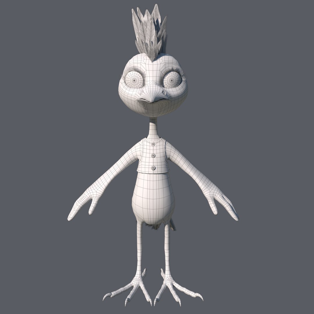 3D Cartoon Birds Rigged - TurboSquid 2010067