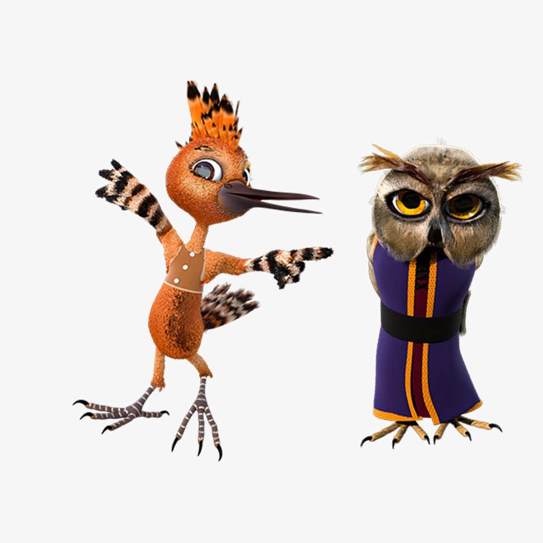 3D Cartoon Birds Rigged - TurboSquid 2010067