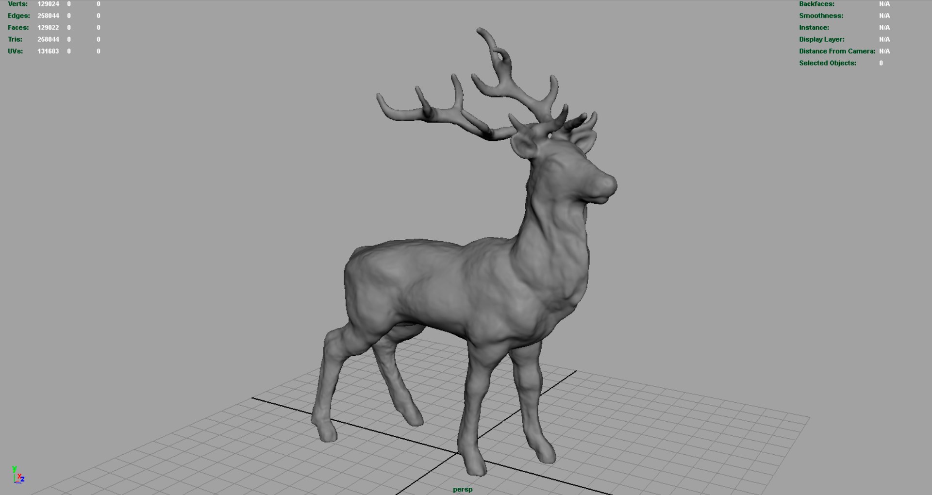 3D Model Realistic Deer - TurboSquid 1397524