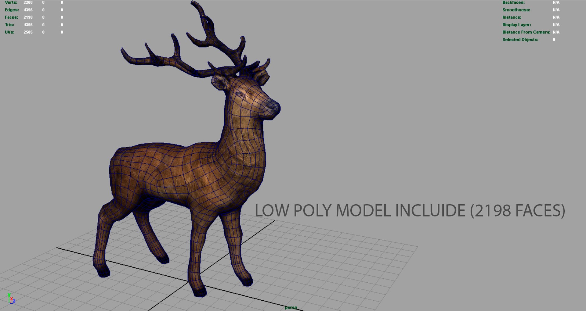 3D Model Realistic Deer - TurboSquid 1397524