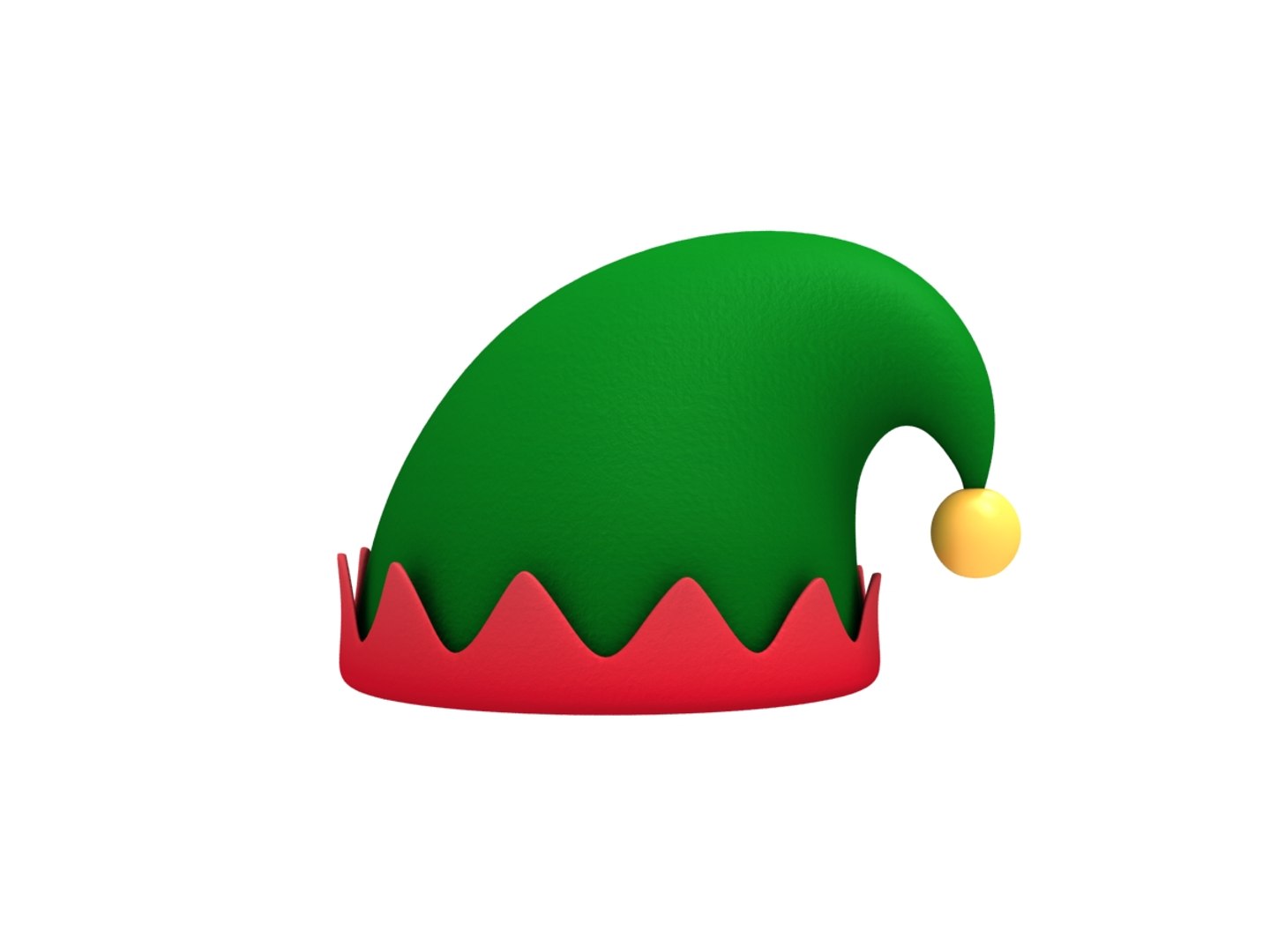 Elf Hat 3D Model - TurboSquid 1392654