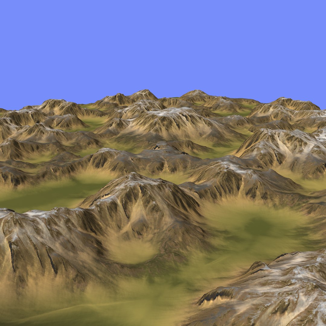 3d Model Of Heightmap