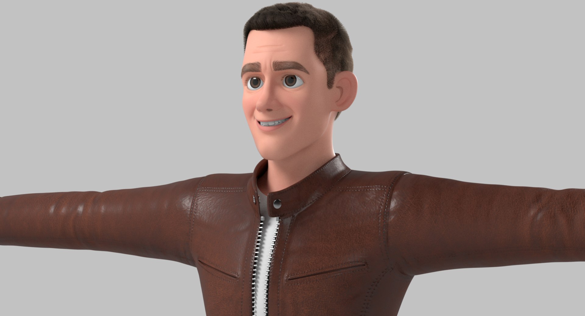 3d ryan cartoon man handsome