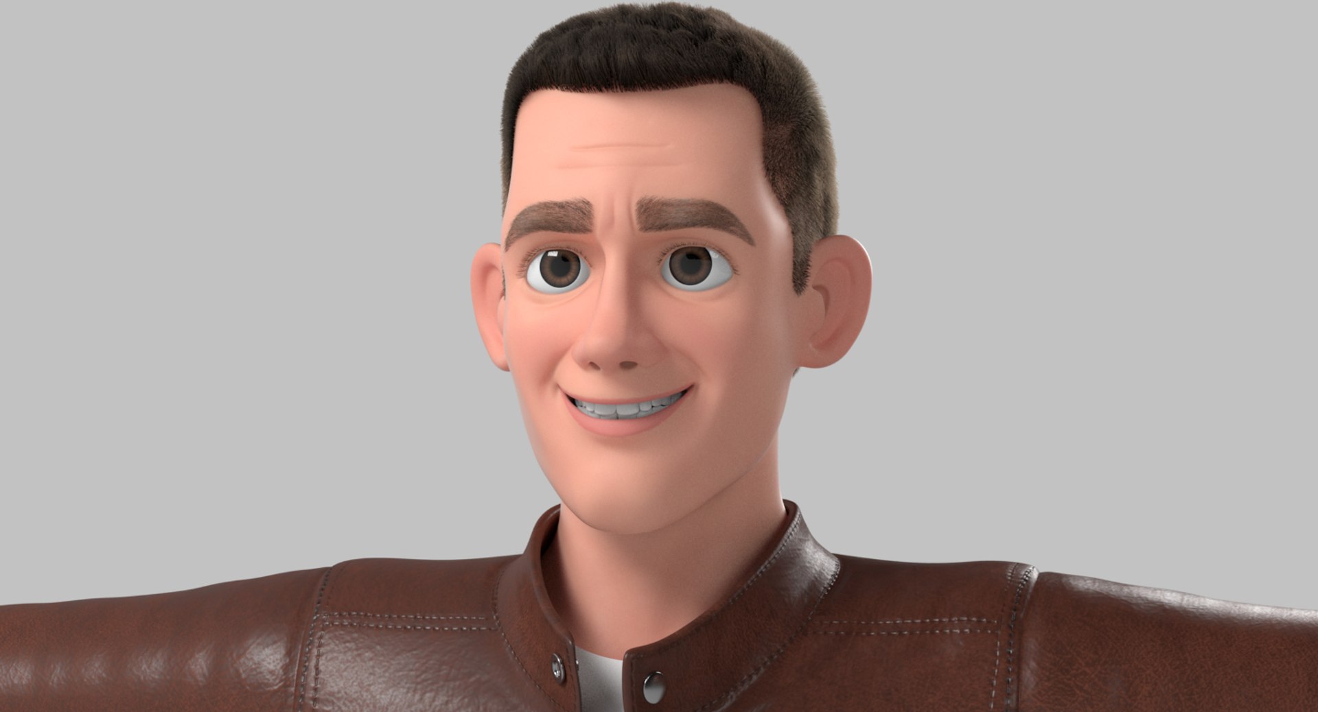 3d ryan cartoon man handsome