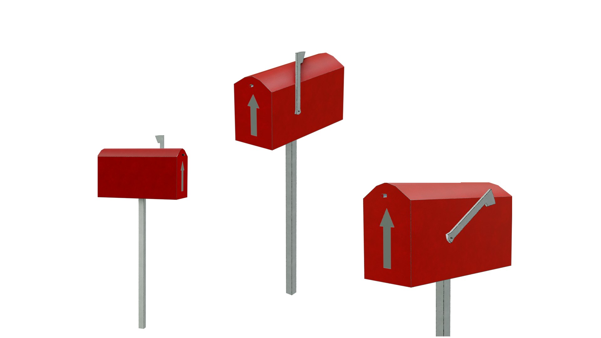 3D Old mailbox - Low Poly - TurboSquid 1892789