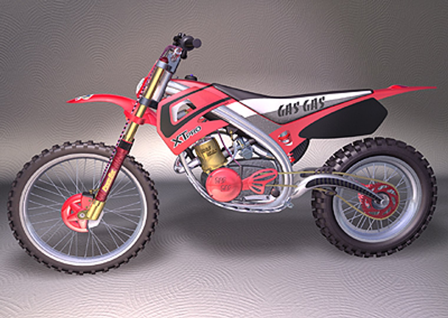 Motocross Motorcycle Bikes Iges 3d Model