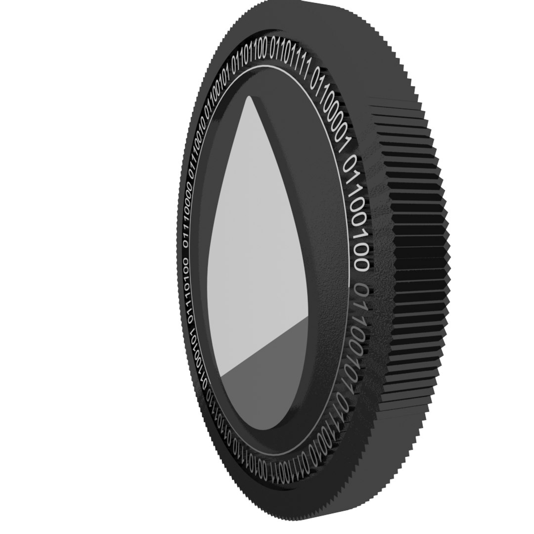 Hydro black coin 3D model - TurboSquid 1497642