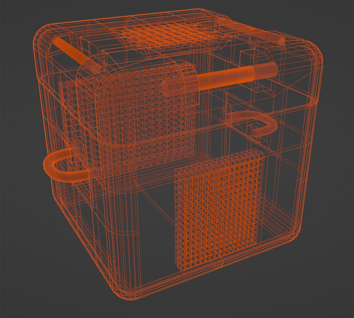 SCIFI BOX Blue - MIX RETRO BOX 3D Model - TurboSquid 2045052