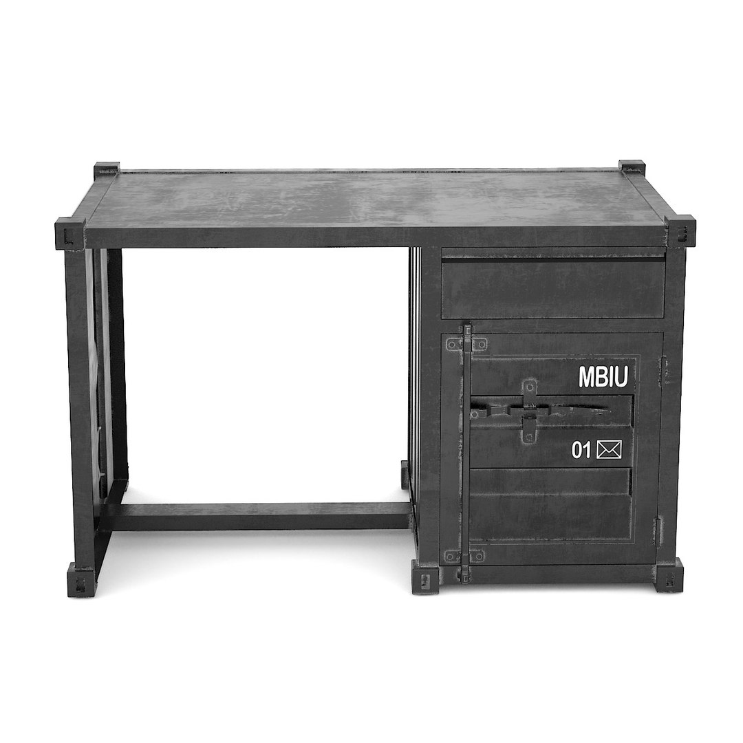 Sea Container Desk 3d Model