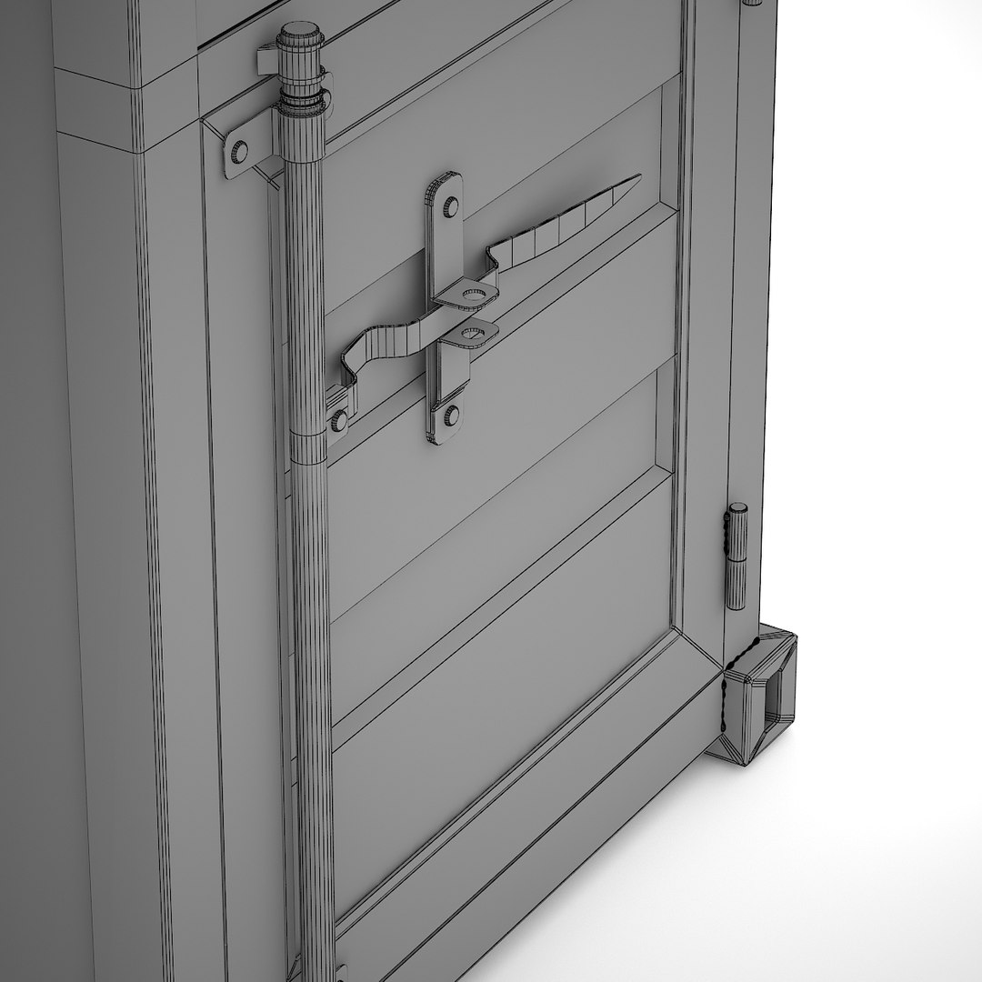 Sea Container Desk 3d Model